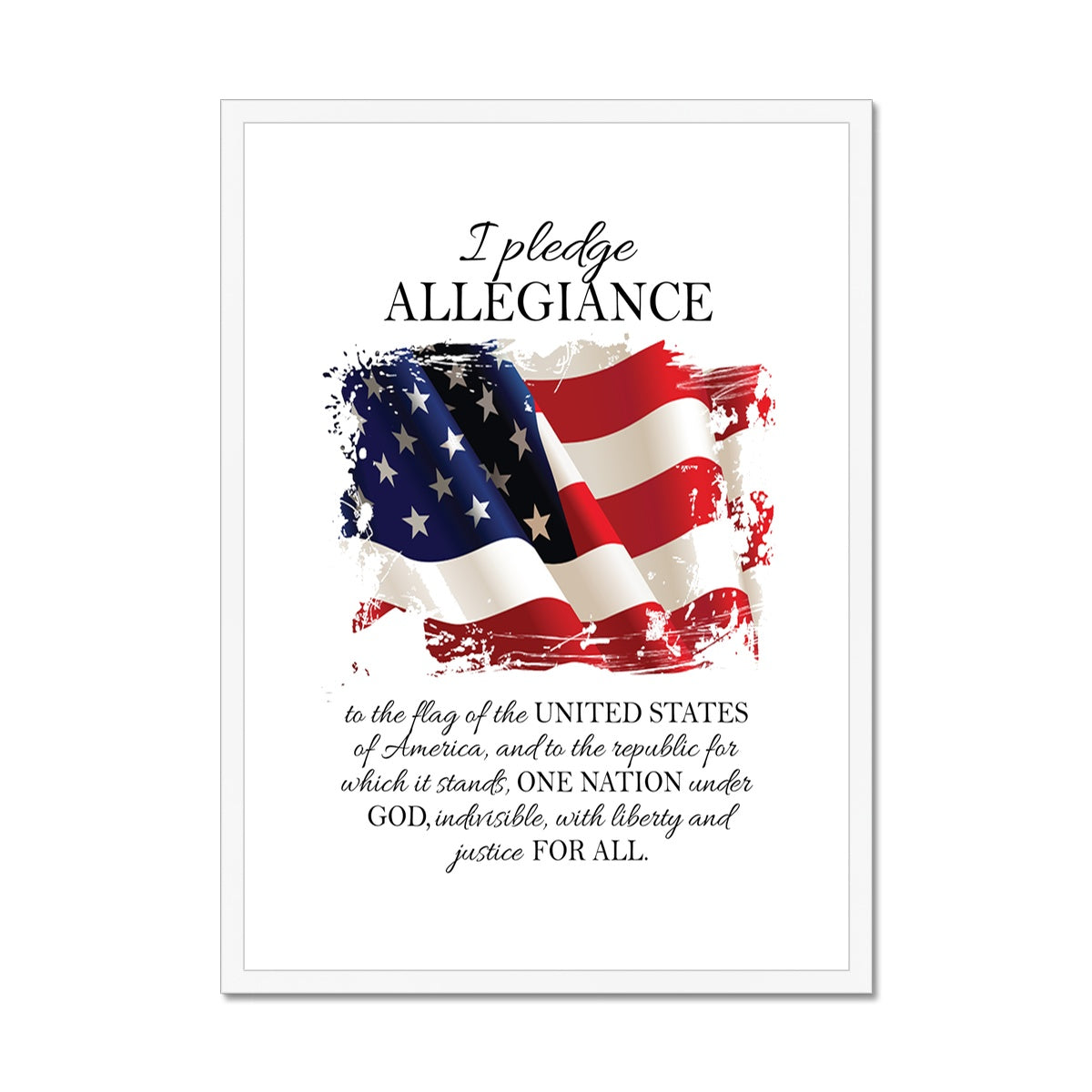 Pledge Of Allegiance Illustration